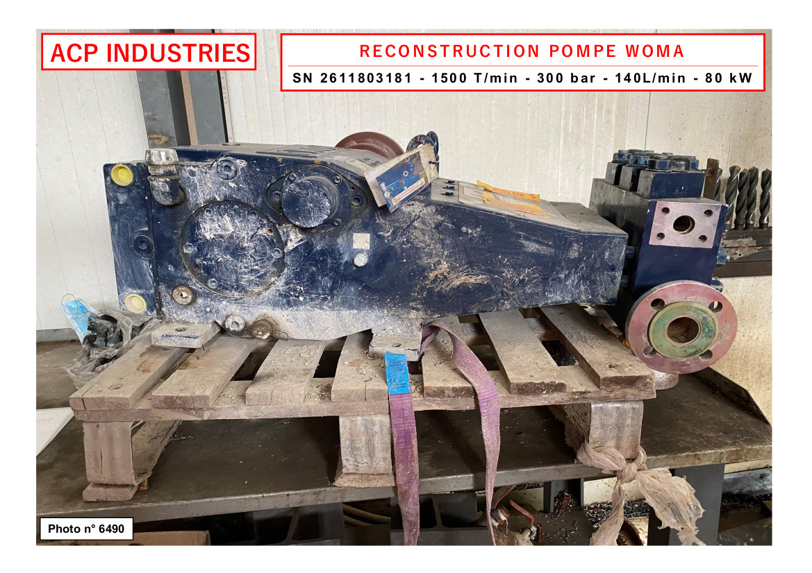 Exemple de restauration WOMA - Pompes haute pression